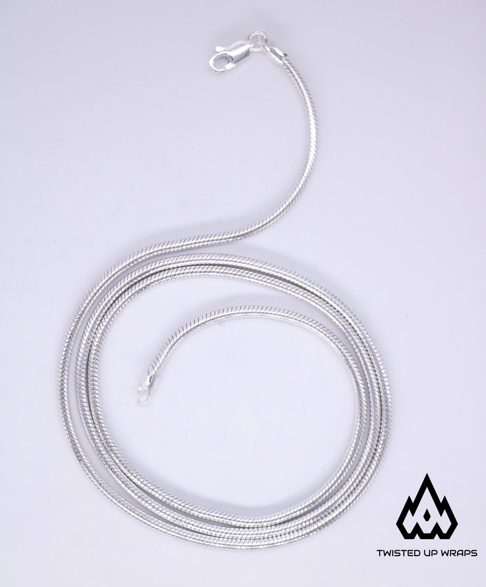 Sterling Silver Snake Chain – Twisted Up Wraps